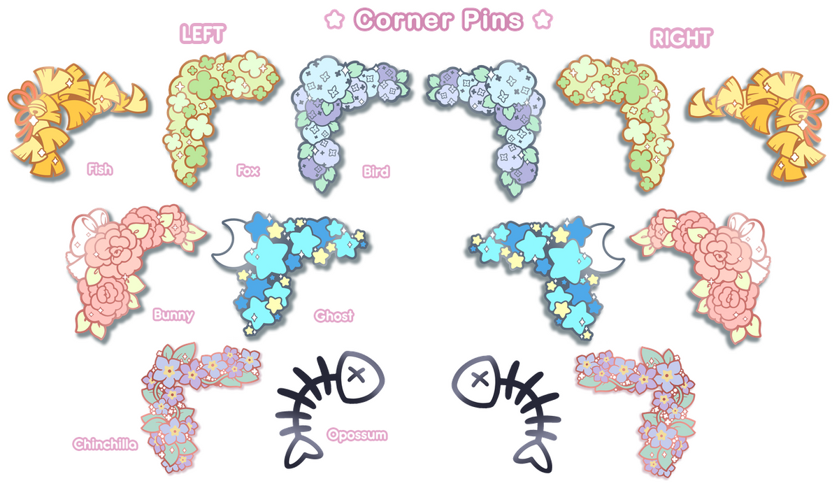 Corner Pins – GachaPins