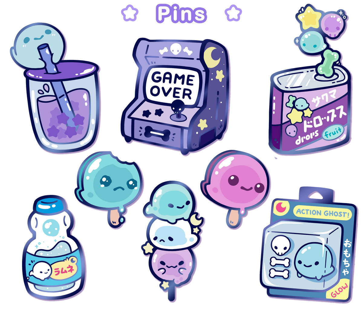 Ghosts Dango – GachaPins